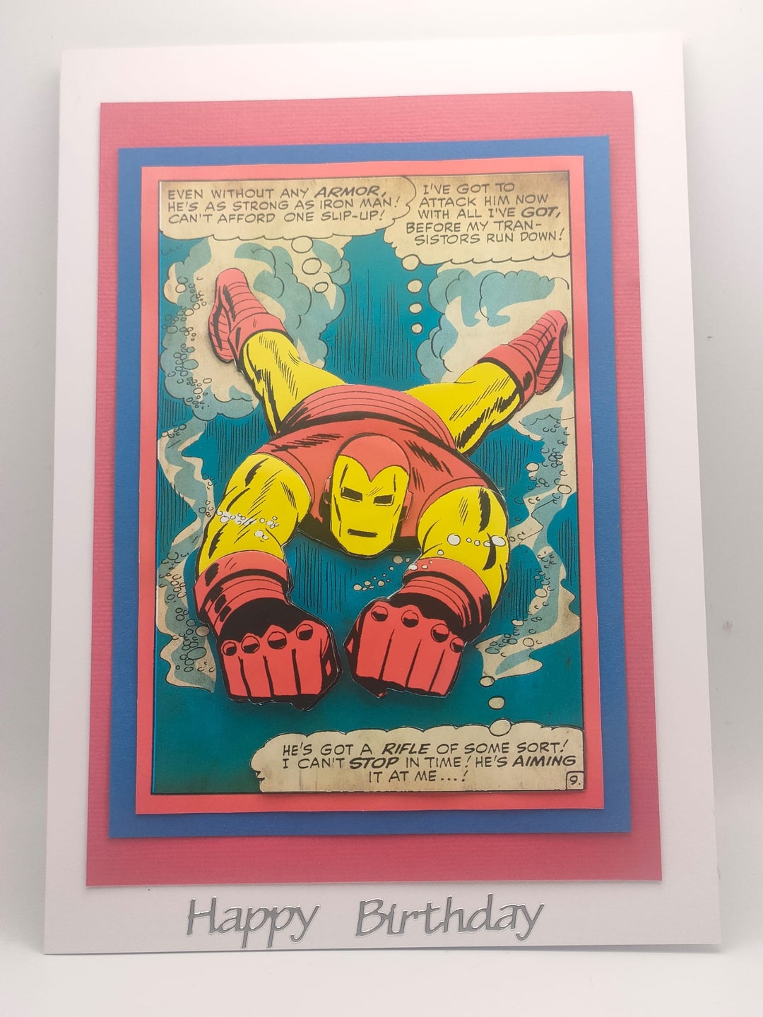 Iron Man Happy Birthday Card - Etsy