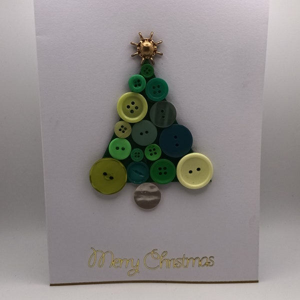 Button Christmas Cards - Etsy UK