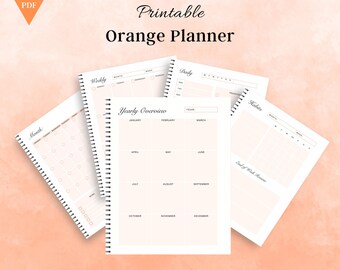Pink Printable Planner, Undated Planner, Planner Inserts, Life ...