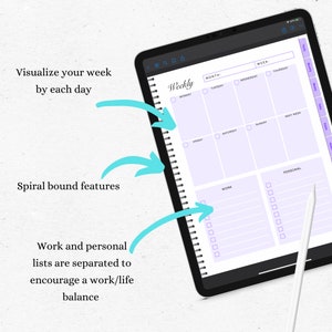 Classic Purple Watercolor Digital Planner, iPad Planner, Undated ...