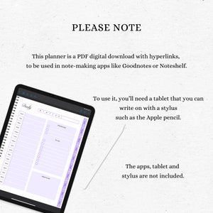 Classic Purple Watercolor Digital Planner, iPad Planner, Undated ...