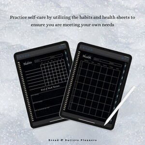Black Starry Night Digital Planner, ACOTAR Inspired iPad Planner ...