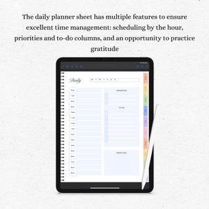 Rainbow Watercolor Digital Planner, iPad Planner, Undated Planner ...