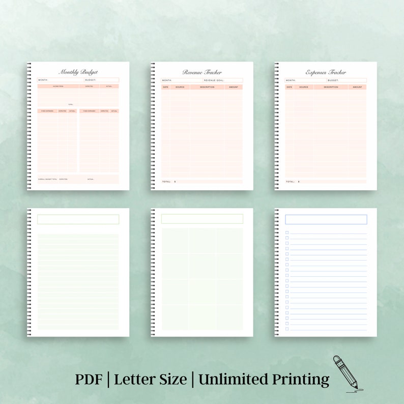 Rainbow Printable Planner, Undated Planner, Planner Inserts, Life ...