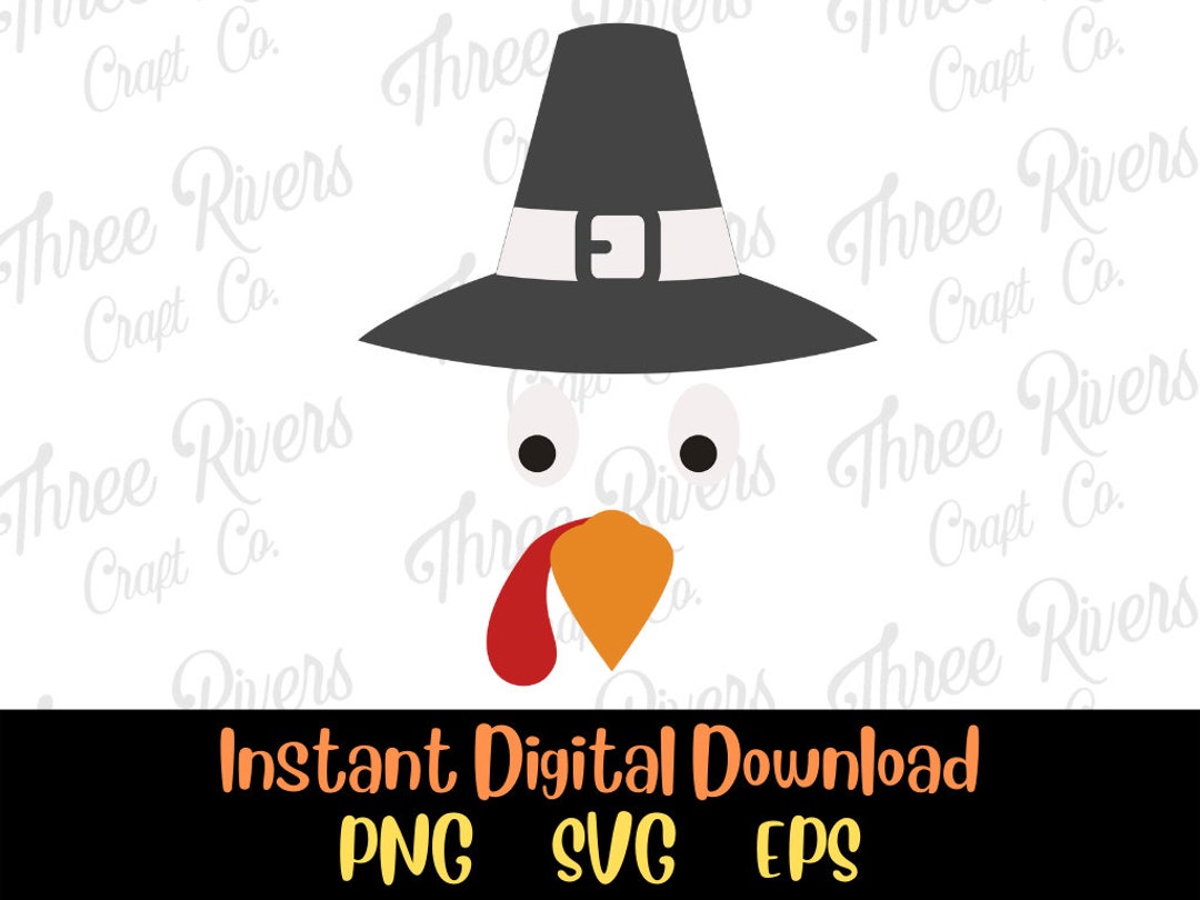 Turkey Pilgrim Png, Svg, Eps, Digital Download, Fall, Autumn - Etsy