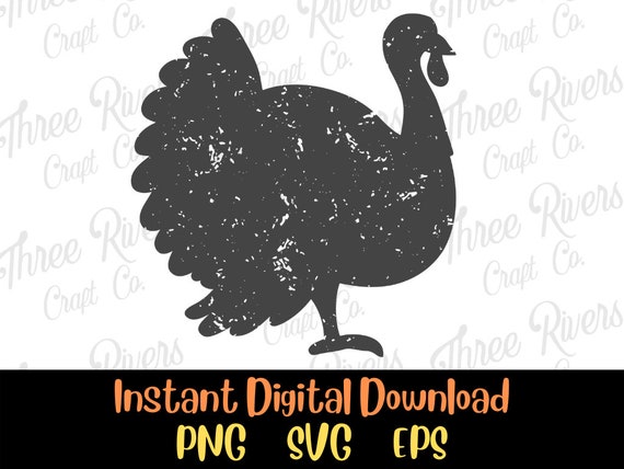 Turkey Png Svg Eps Thanksgiving Digital Download | Etsy