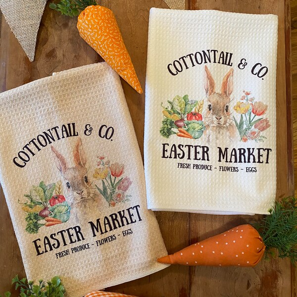 Bunny Kitchen Towel - Etsy