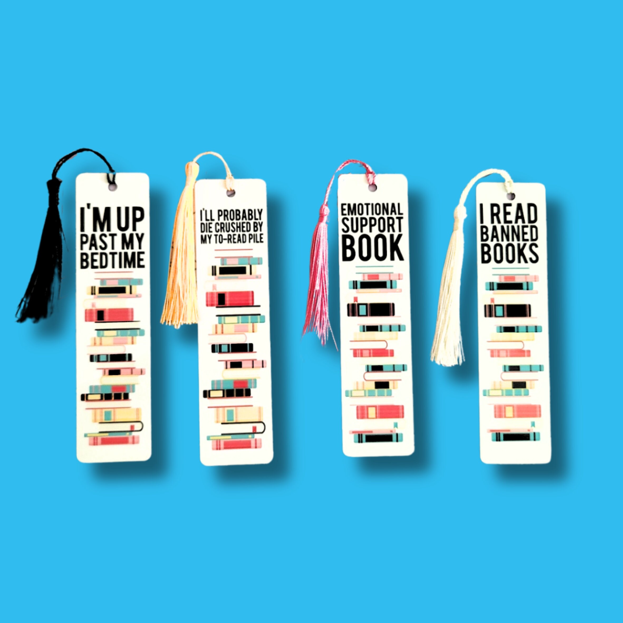Emotional Support Bookmark, Bookish Book Lover Gift for Women, I Read ...