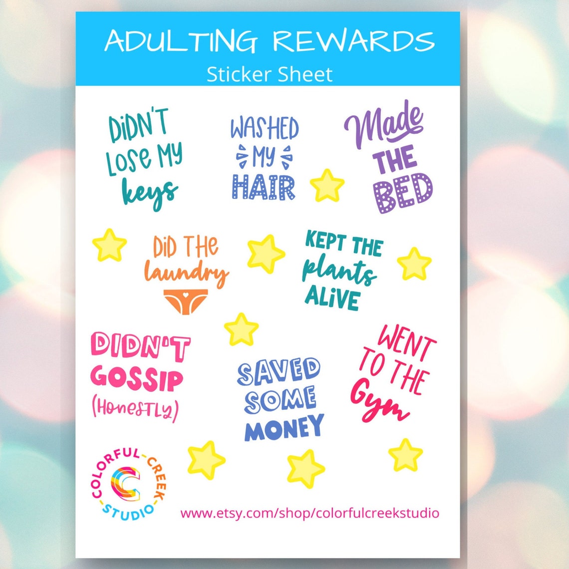 Adulting Reward Sticker Good Job Funny Adult Sticker - Etsy
