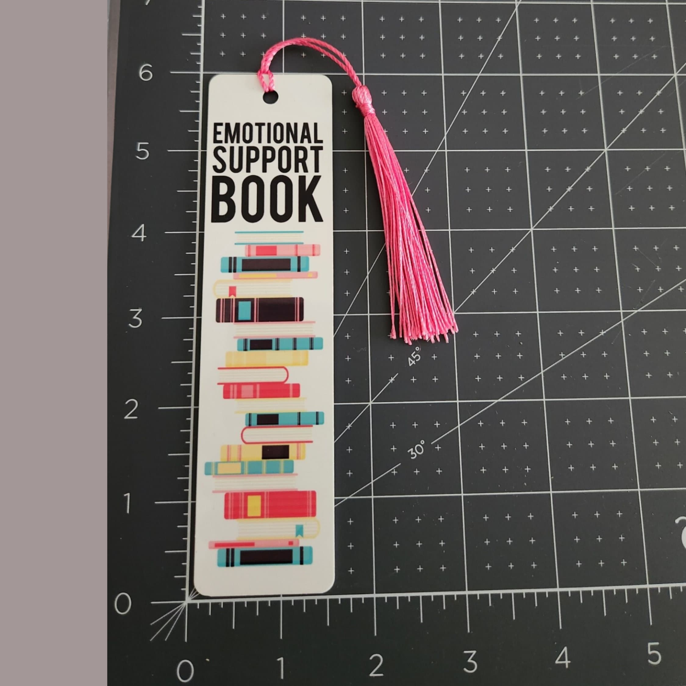 Emotional Support Bookmark, Bookish Book Lover Gift for Women, I Read ...