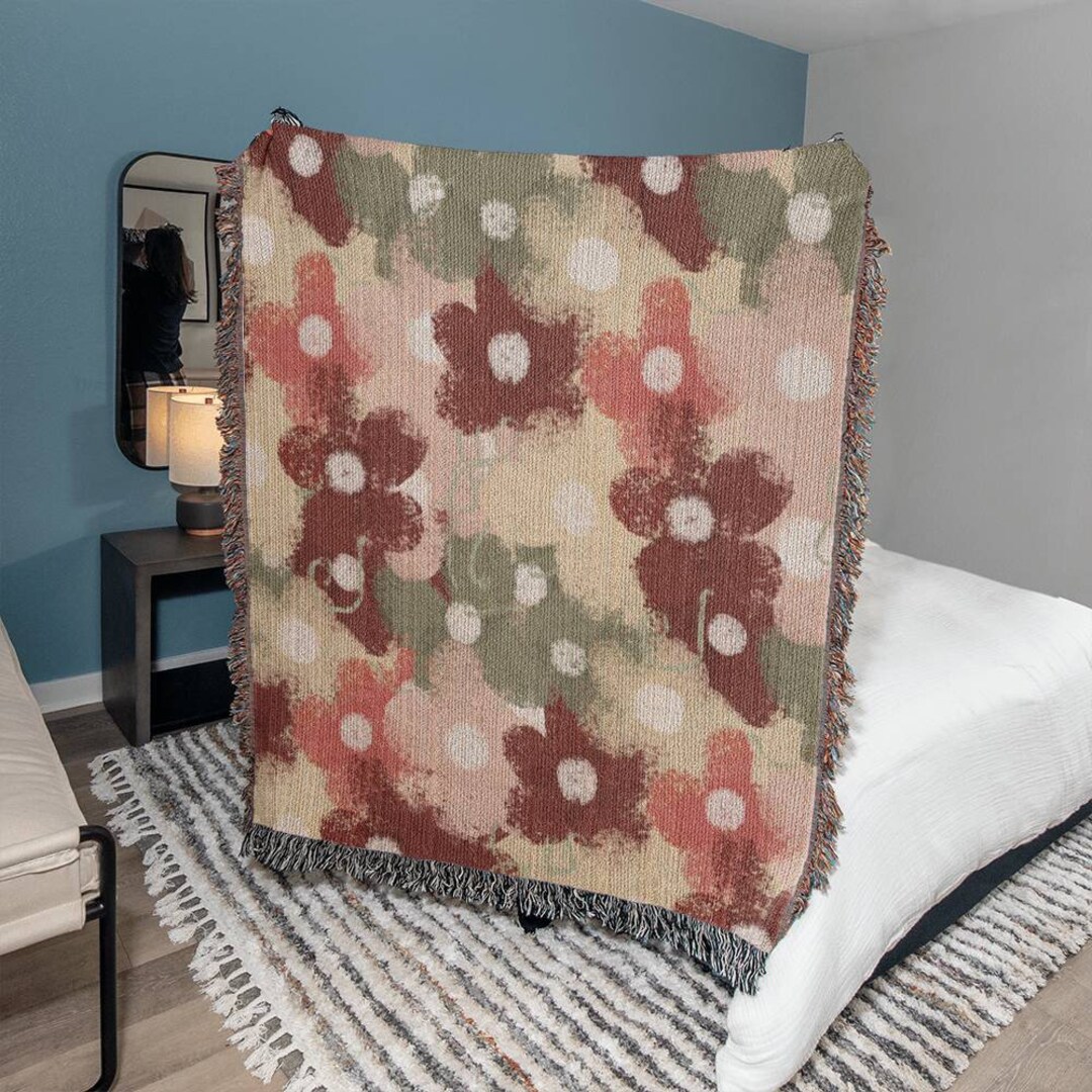 Garden Grandma Cottagecore Forestcore Cozy Woven Blanket Gift for Her ...