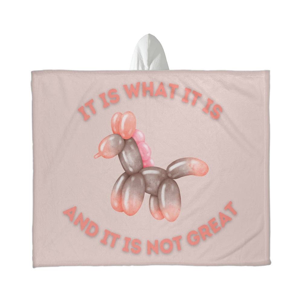 Clowncore Cozy Hood Fleece Blanket It is What It is Clowncore Clothing ...