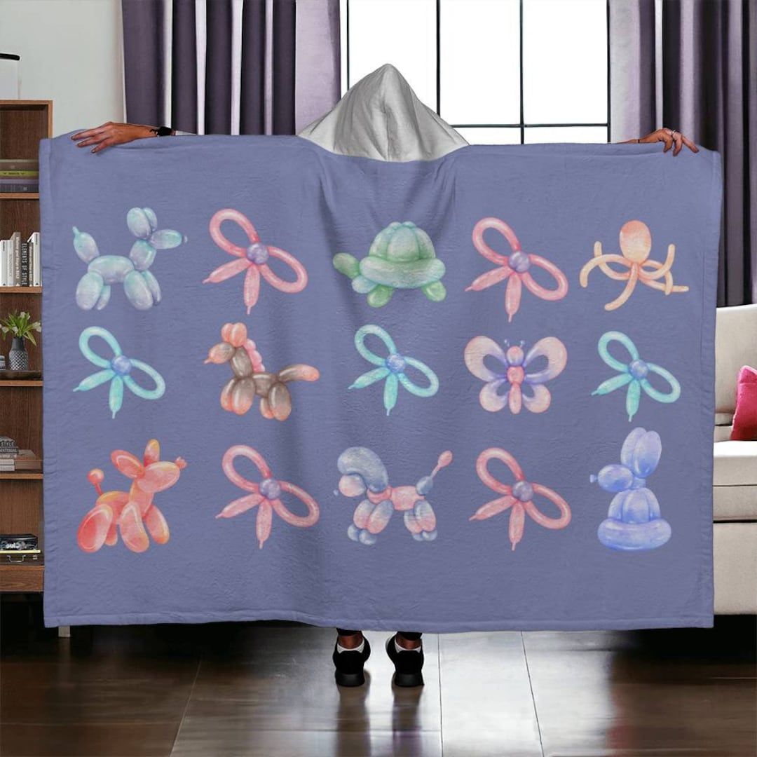 Cozy Coquette Clowncore Hooded Sherpa Fleece Blanket Clowncore Clothing ...