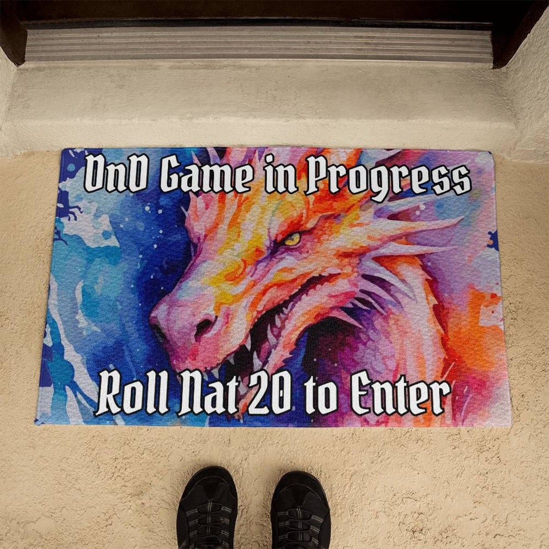 Dnd Accessories for Dnd Players | Gift for Dnd Players | Welcome Mat ...