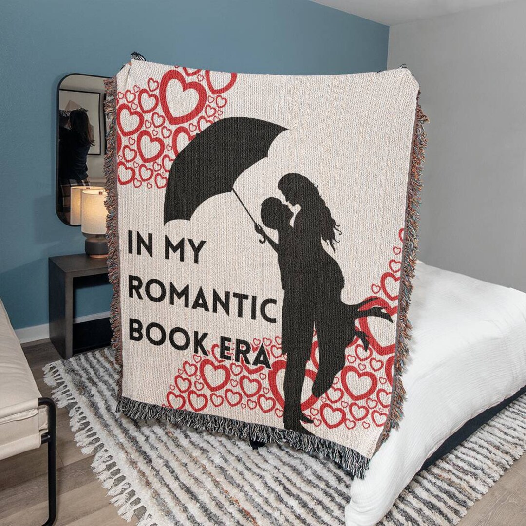 Romantic Book Reader Gift | Cozy Book Nook Blanket | Book Lover Gift ...