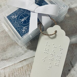 Braille Playing Cards, Braille Gift, Gift for Blind Person, Braille ...