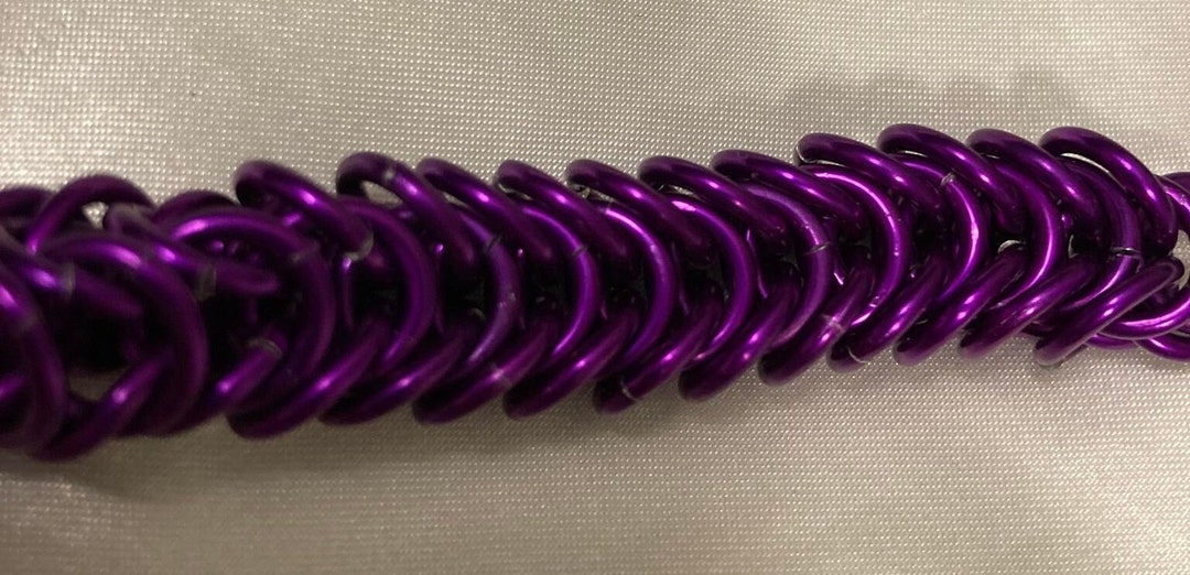 Colored Chainmail Bracelet: Box Weave - Etsy