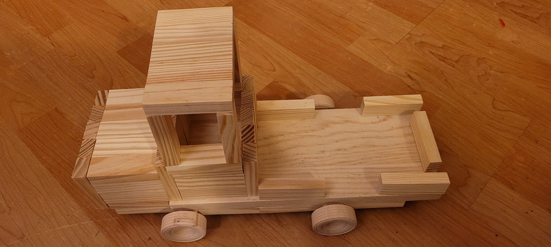 Homemade Wooden Toy Truck - Etsy