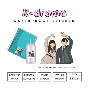 King the Land K-drama Fanart Sticker Waterproof Vinyl, Fan Gift, Drama ...