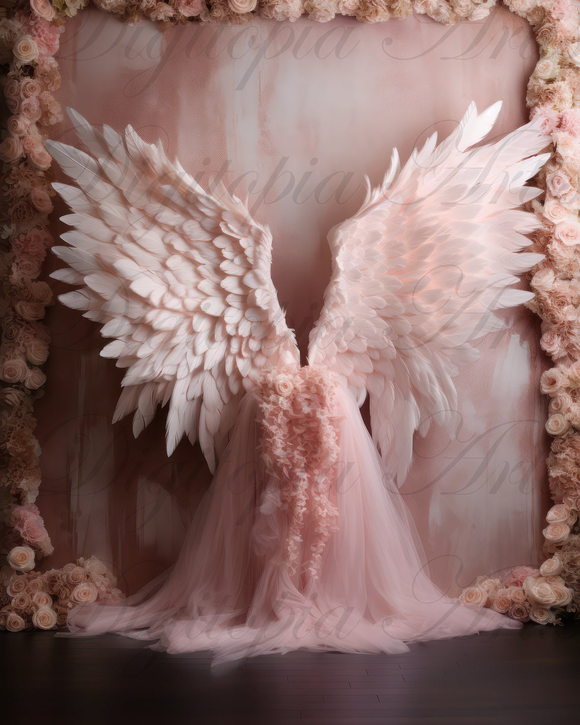 Angel Wings Digital Backdrops, Photography Angel Wing Props, Digital ...