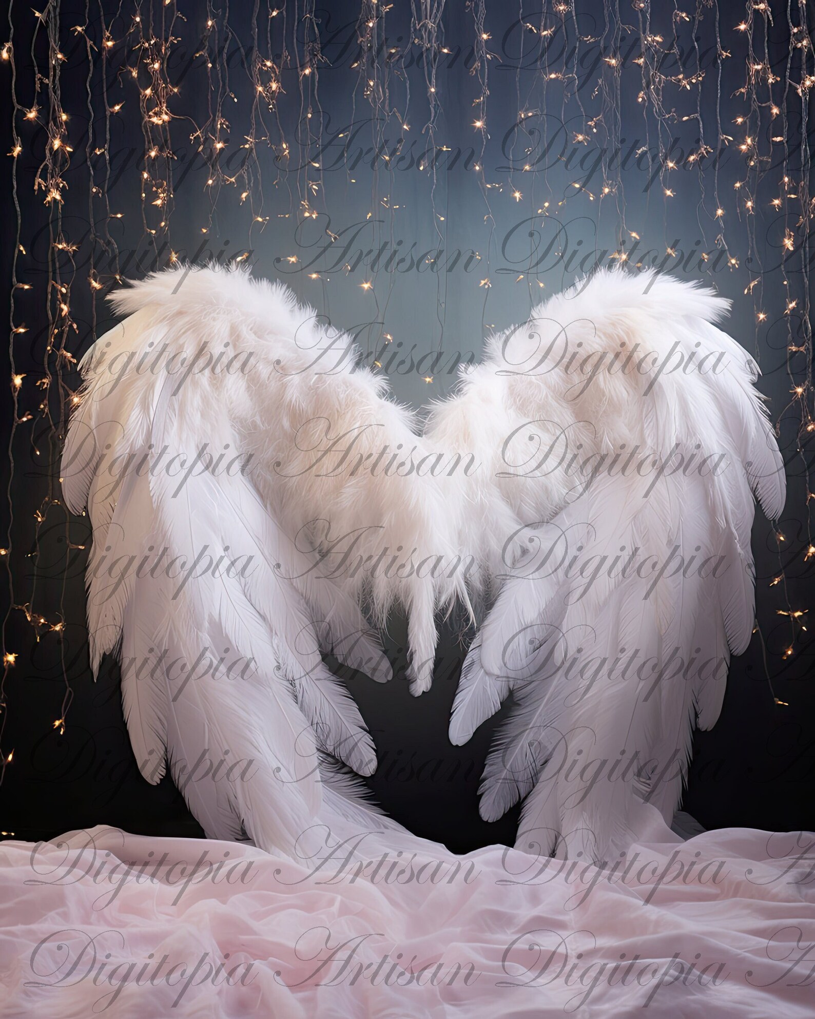 White Feathered Angel Wings Maternity Photoshoot Backdrop, Maternity ...