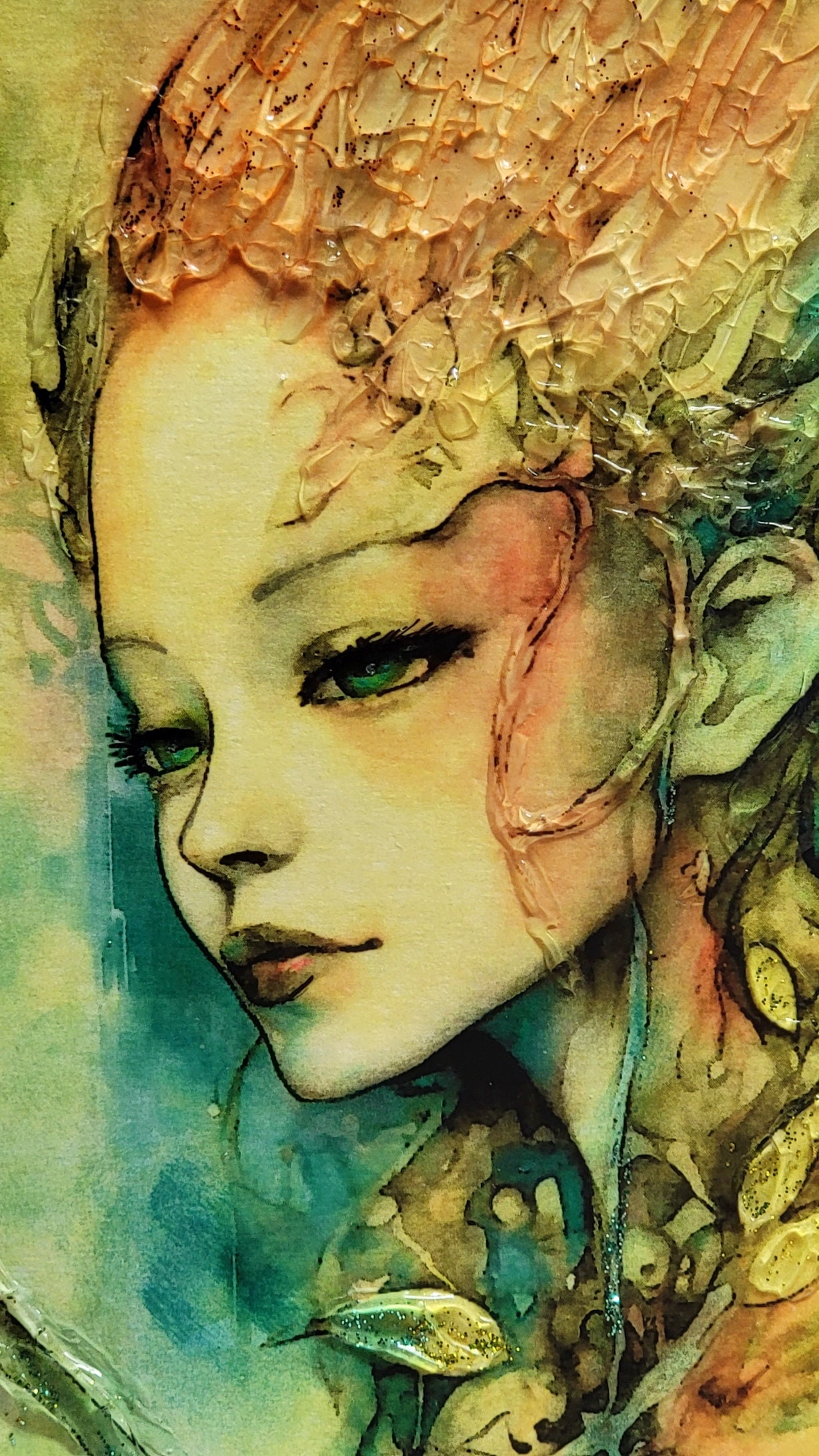 FIERY SPRITE Wall Art Unframed 6 5/8 X 9 7/8 standard 16.82cm X 25.08cm ...