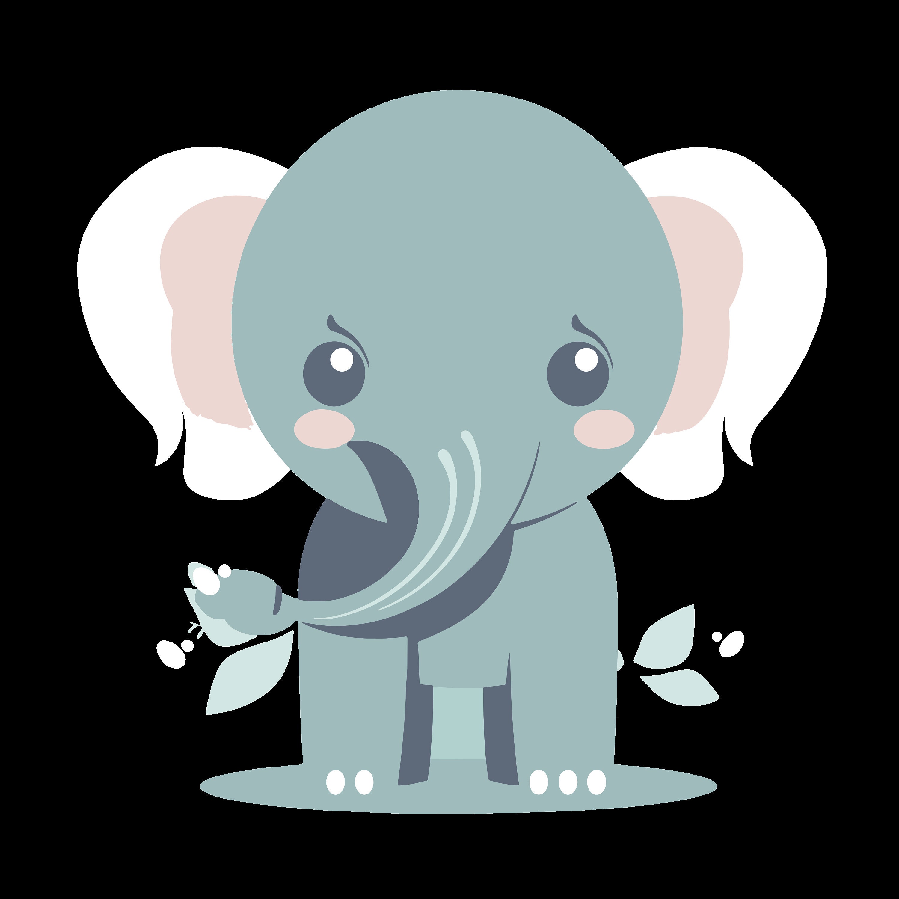 Baby Elephant SVG File, Instant Download, Cricut and Silhouette ...