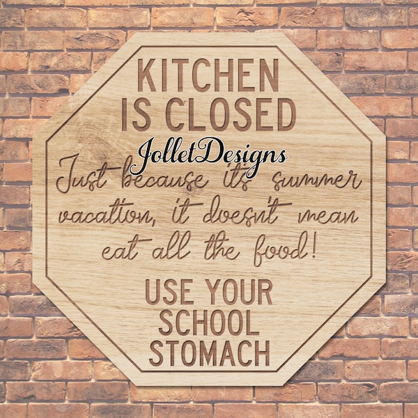 Kitchen Closed Sign - Etsy