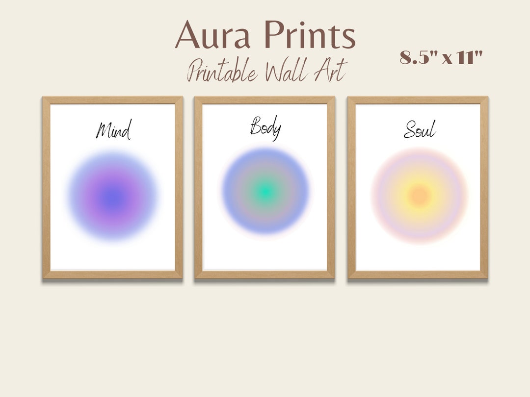 Positive Aura Posters, Aura Print Sets, Aura Print Wall Art, Mind Body ...