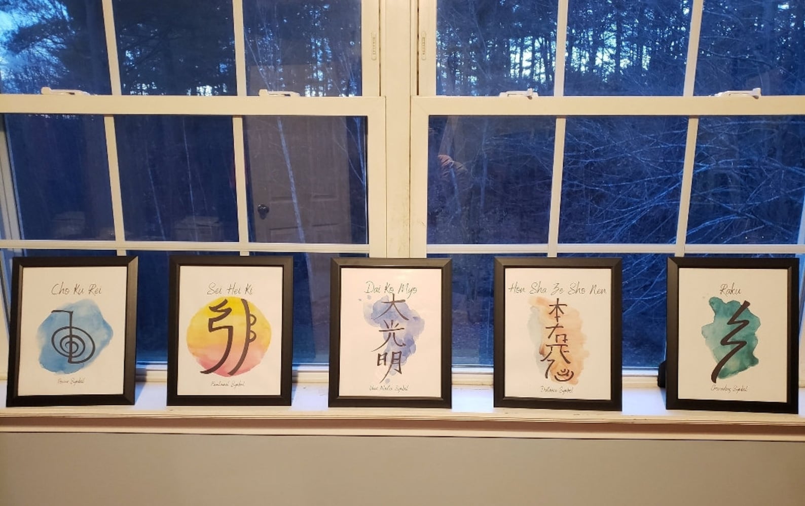 REIKI SYMBOLS for Reiki Healing, Reiki Wall Hanging for Spa Studio ...