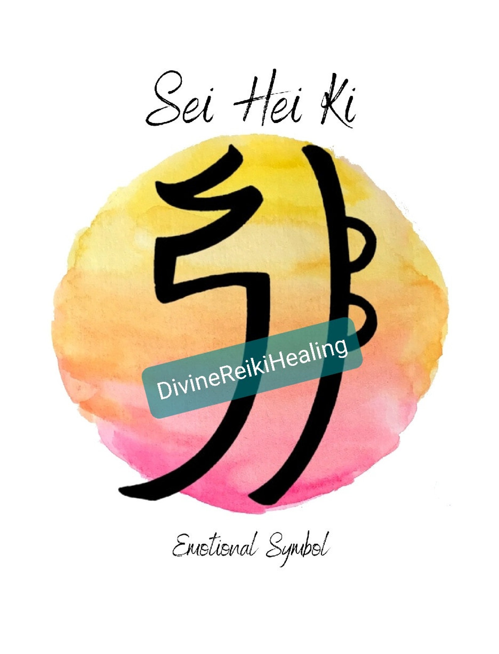 REIKI SYMBOLS for Reiki Healing, Reiki Wall Hanging for Spa Studio ...