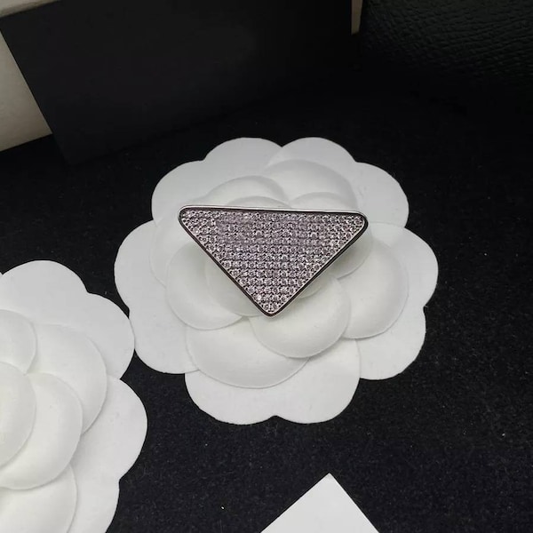 Triangle Brooch - Etsy UK