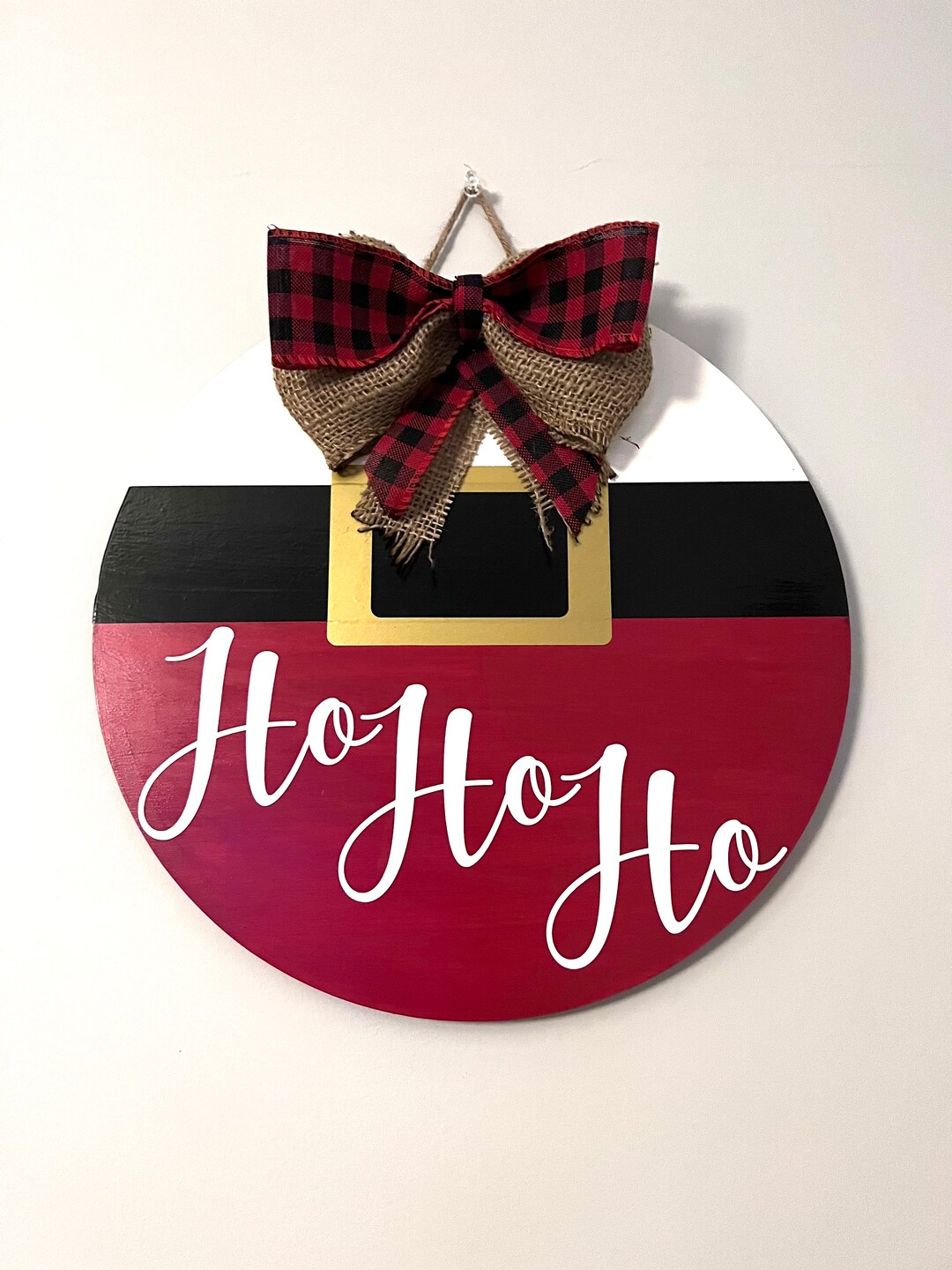 Ho Ho Ho Door Sign - Etsy