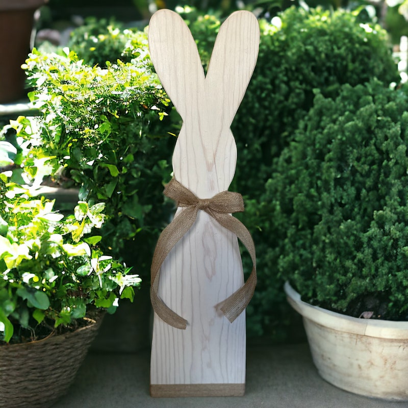 Wooden Bunny Stand - Etsy