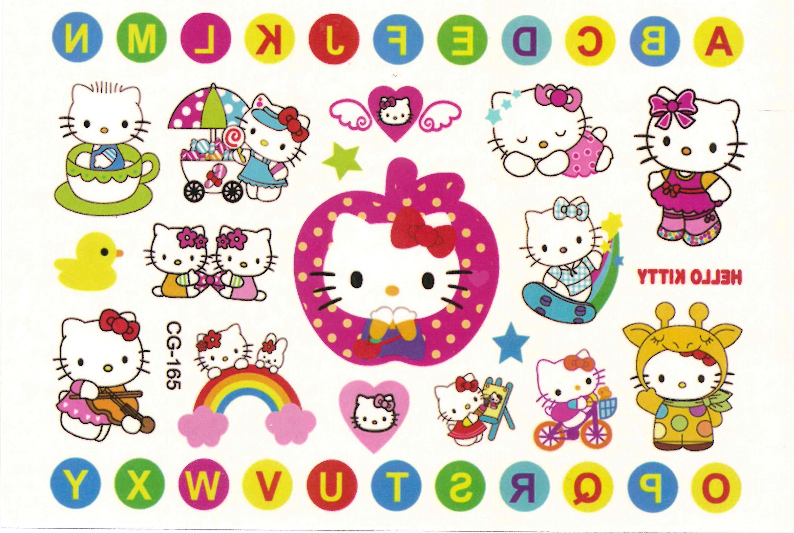 Hello Kitty Tattoo Stickers Children Kids Birthday Party Bag - Etsy