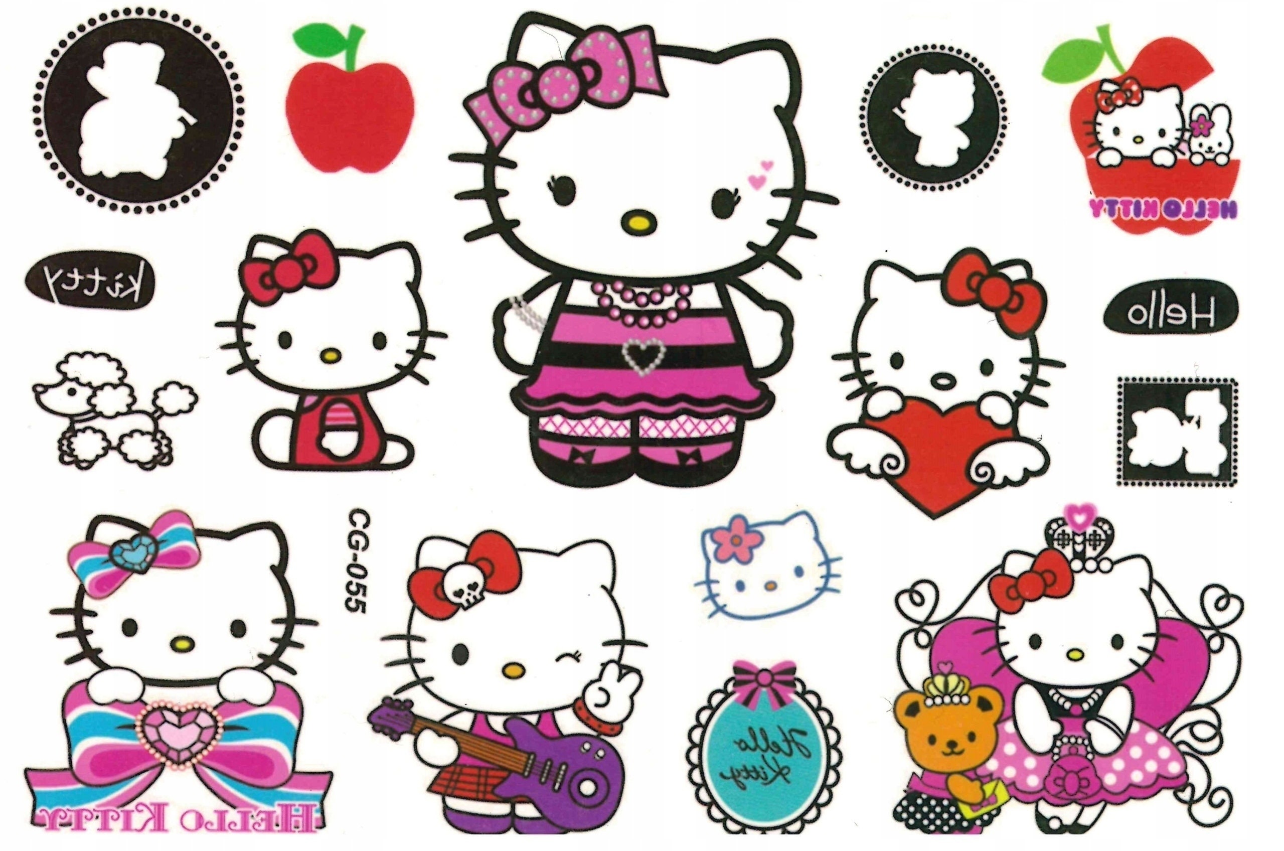 Hello Kitty Tattoo Stickers Children Kids Birthday Party Bag - Etsy