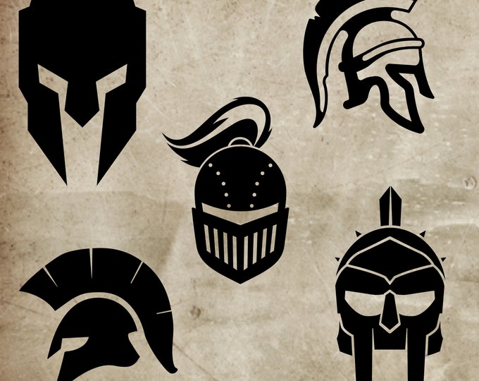 Roman Gladiator Helm Logo Decal SVG JPG PNG - Etsy