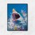 Angry Great White Shark JAWS Painting, Abstract Expressionism Style ...