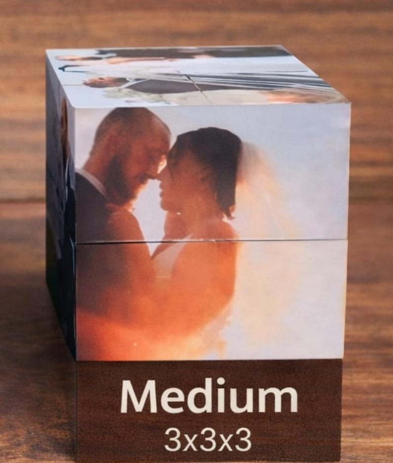 Personalized Photo Infinity Cube – Custom Handmade Memory Gift - Etsy