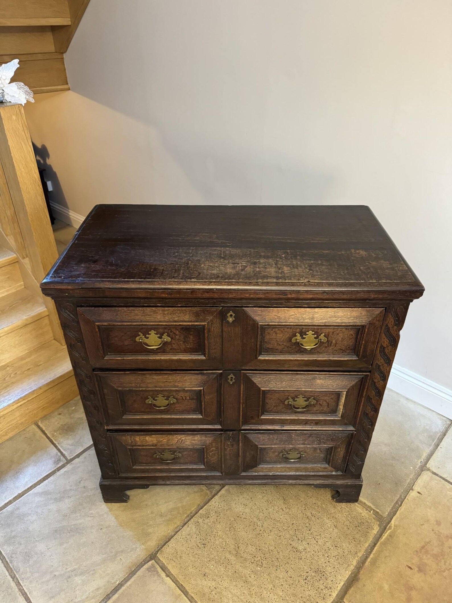 Antique 18th Century Quality Oak Jacobean Chest of Drawers - Etsy