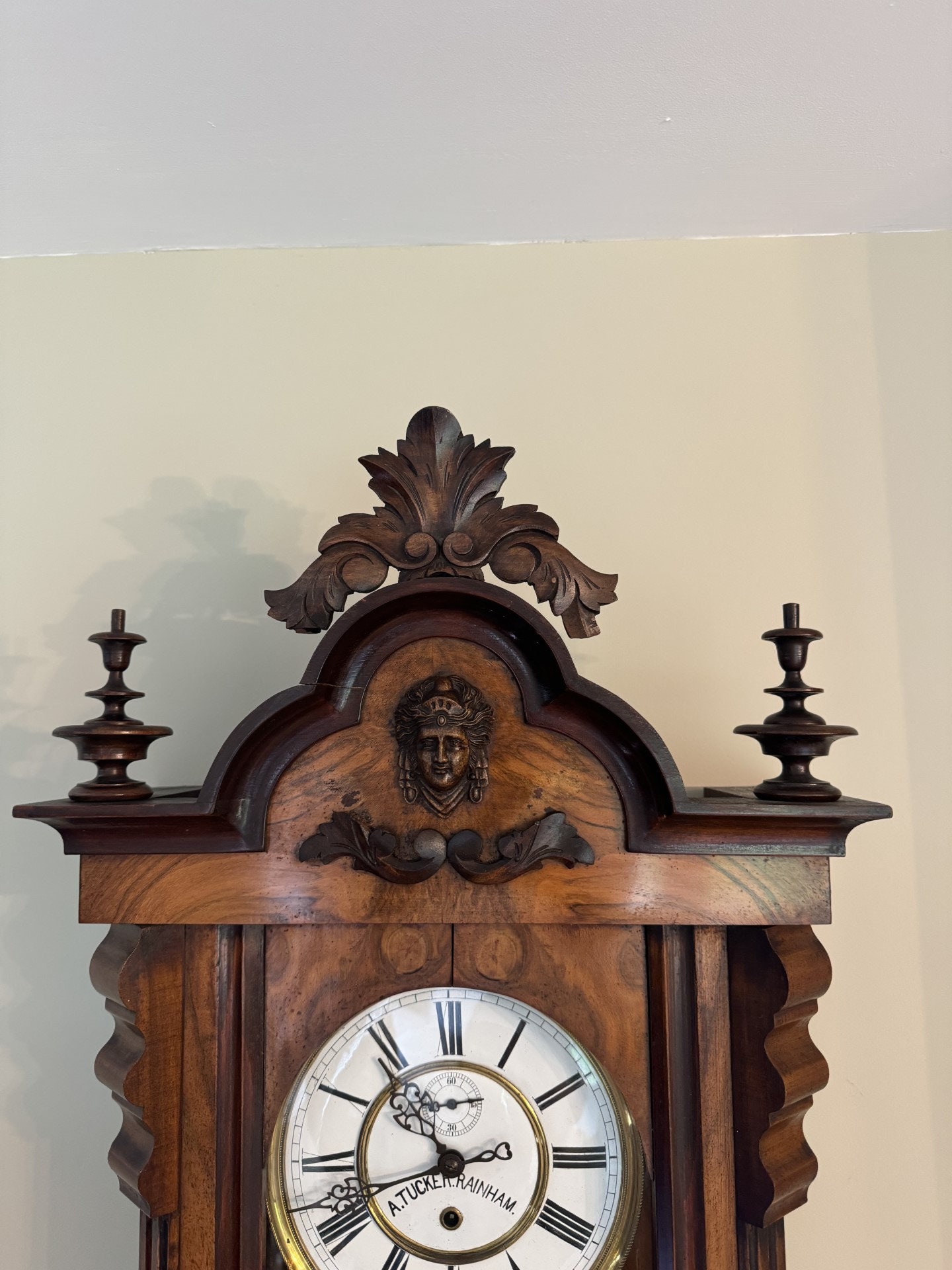 Stunning Quality Antique Victorian Walnut Vienna Wall Clock - Etsy