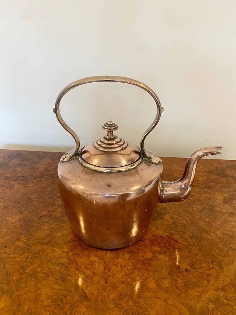 Large Antique George III Copper Kettle - Etsy