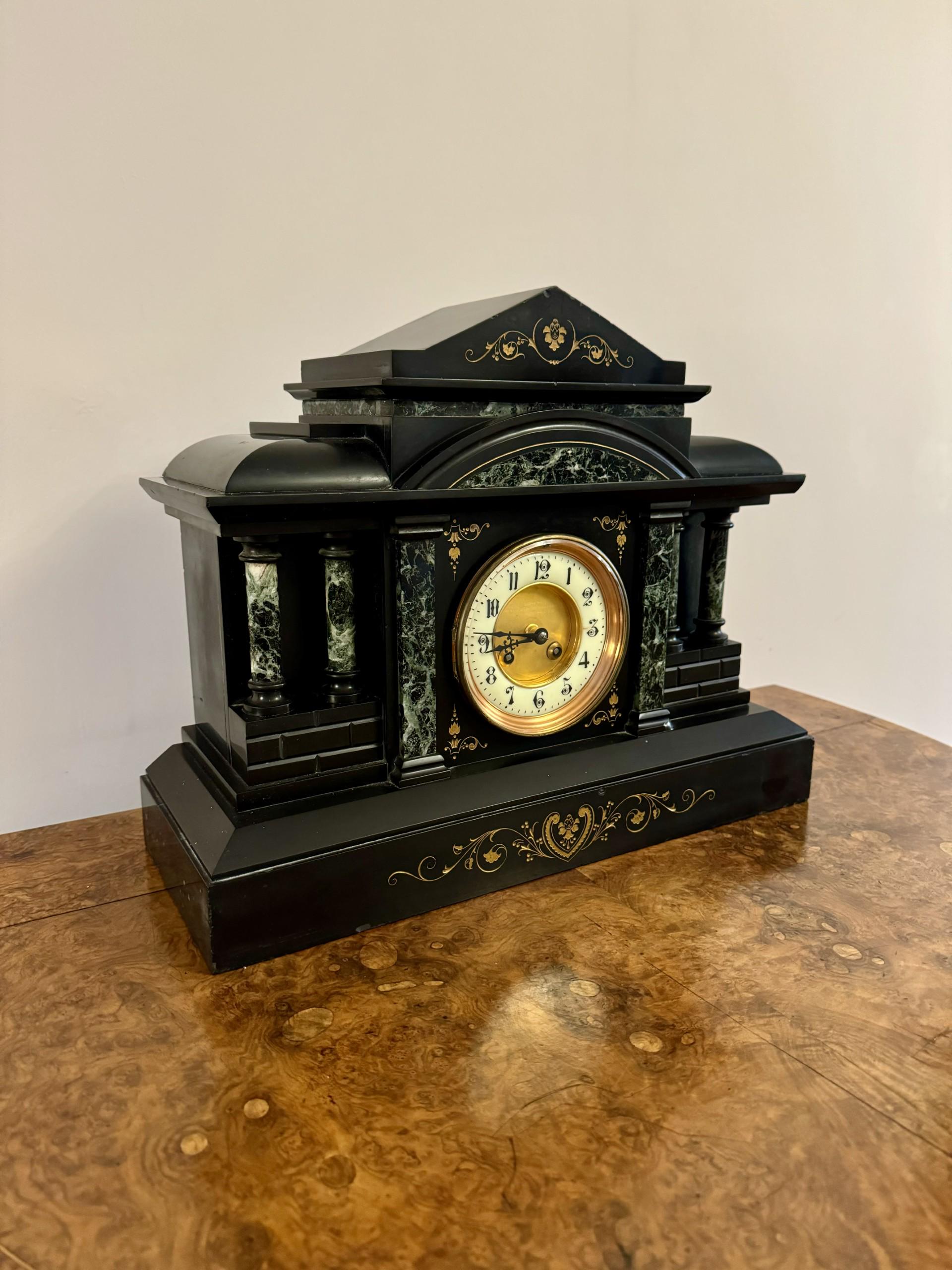 Outstanding Quality Large Antique Mantle Clock - Etsy