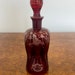 Pair of Antique Victorian Quality Ruby Glass Decanters - Etsy