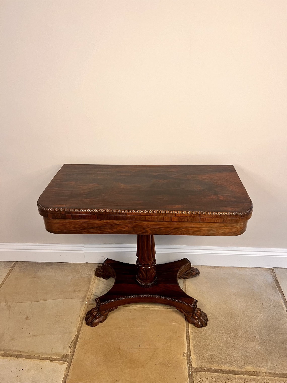 Wonderful Antique Regency Quality Rosewood Card Table - Etsy