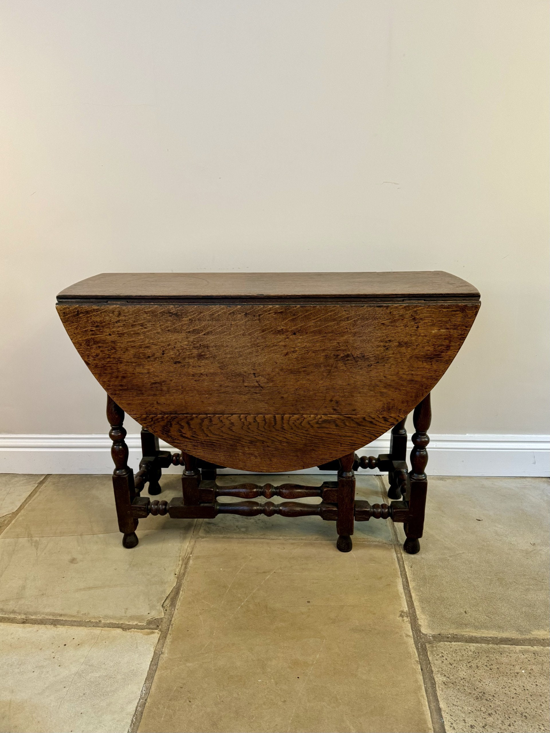 Antique oak drop leaf table Etsy