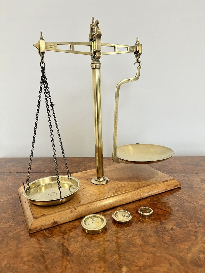 Set of Antique Victorian Brass Scales - Etsy