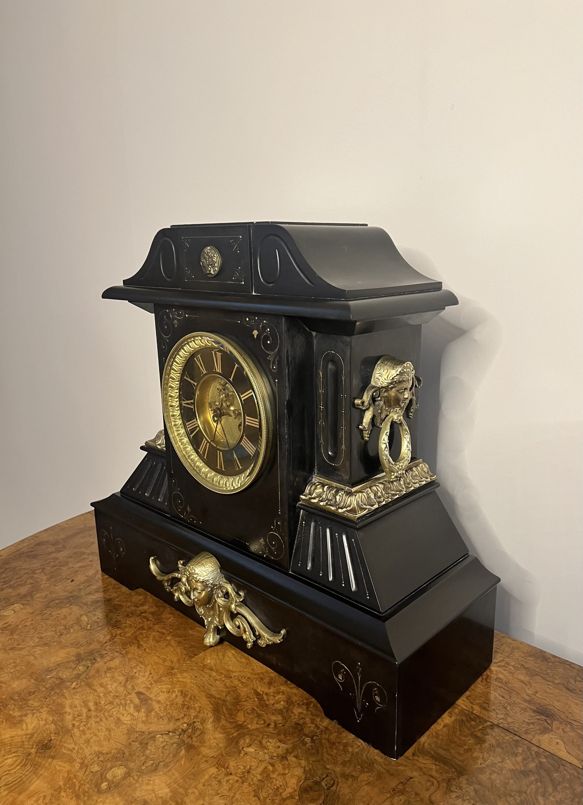Outstanding Quality Large Antique Victorian Marble Mantle Clock - Etsy