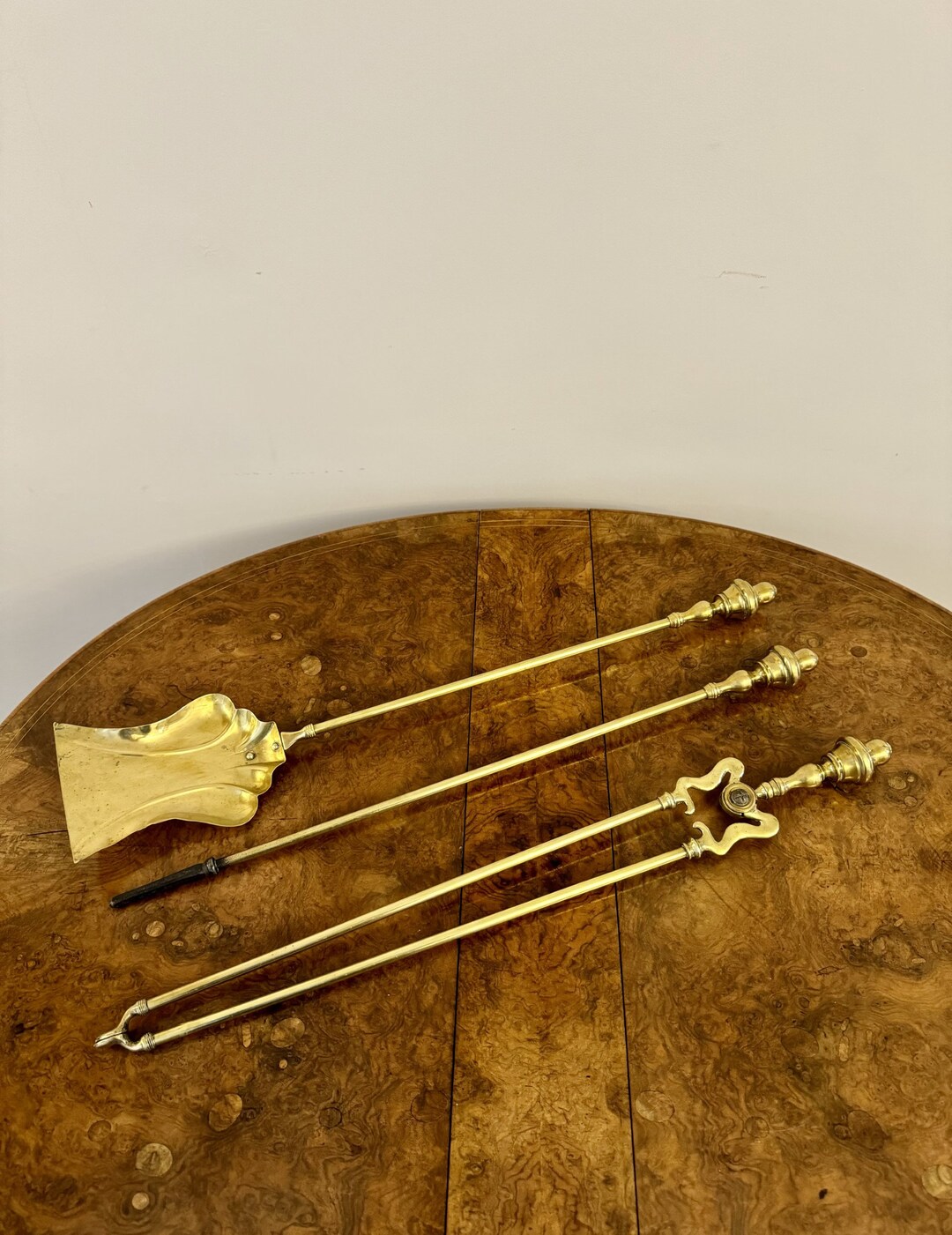 Lovely Set of Antique Victorian Quality Brass Fire Irons - Etsy