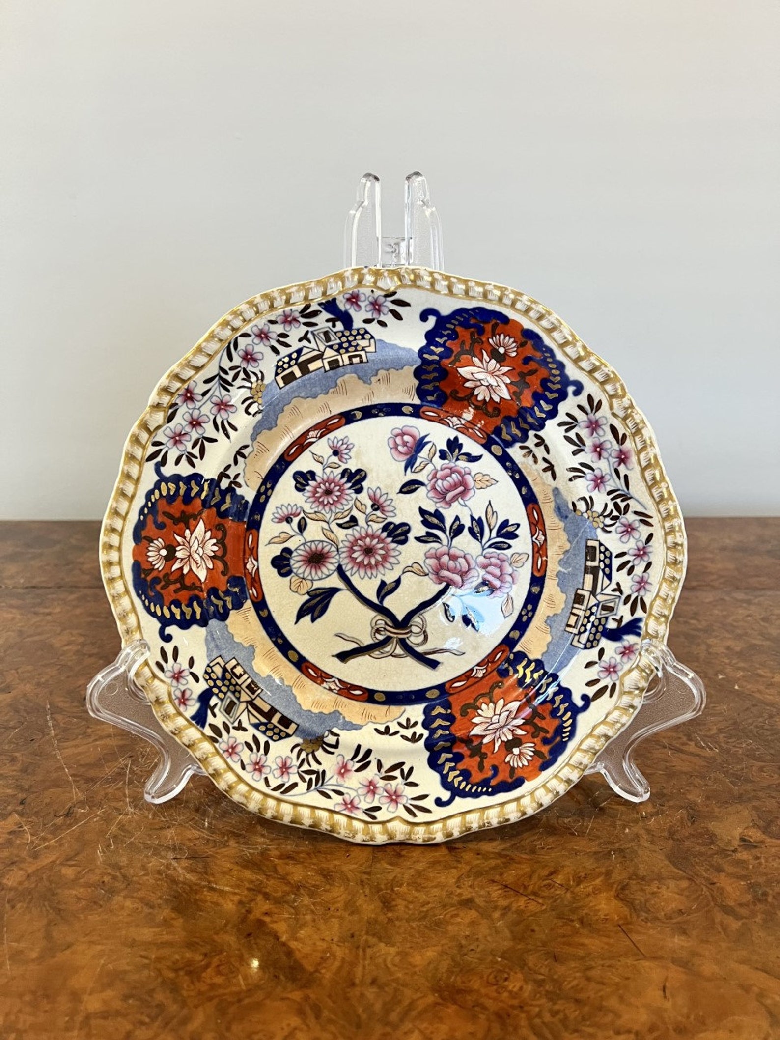 Set of Six Antique Spode Plates - Etsy